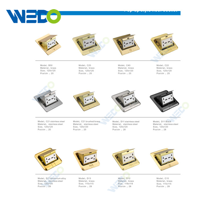 Pop-up Type Waterproof Electric Plug Floor Switch Floor Socket Box ...