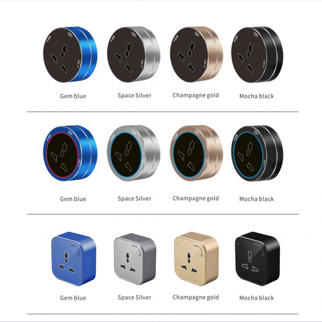 Track Socket in Plug & Socket Aluminum Wall Track Socket Embedded ...