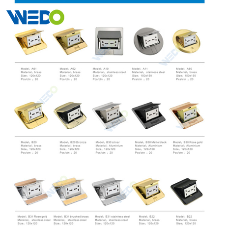 Standard Ground Sliding Type Raised Floor Socket - Buy gold floor ...